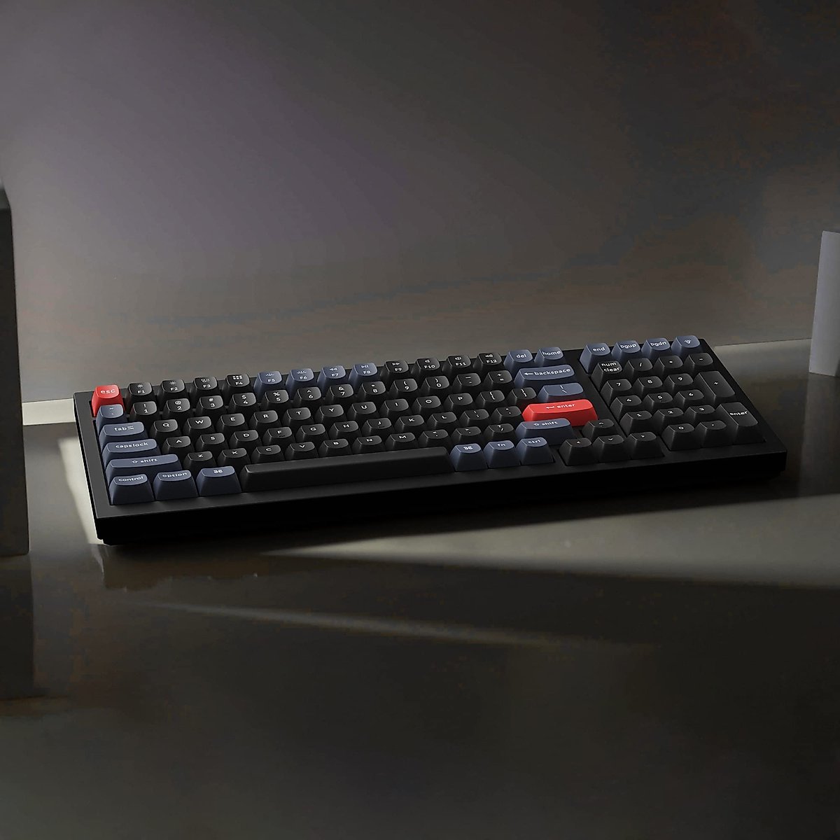 Keychron Q5 RGB Wired Custom Mechanical Keyboard, 96% Layout QMK/VIA Programmable Macro for Mac Windows Linux, Hot-Swappable Gateron G Pro Red Switch Full Aluminum Double-Gasket DIY Kit - Black
