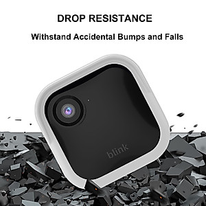 Silicone Case Cover for All-New Blink Outdoor 4 (4th Gen) - Weatherproof Protective Skin Cover with Hat Brim for All-New Blink Outdoor 4 Smart Security Camera (White-A, 3 Pack)