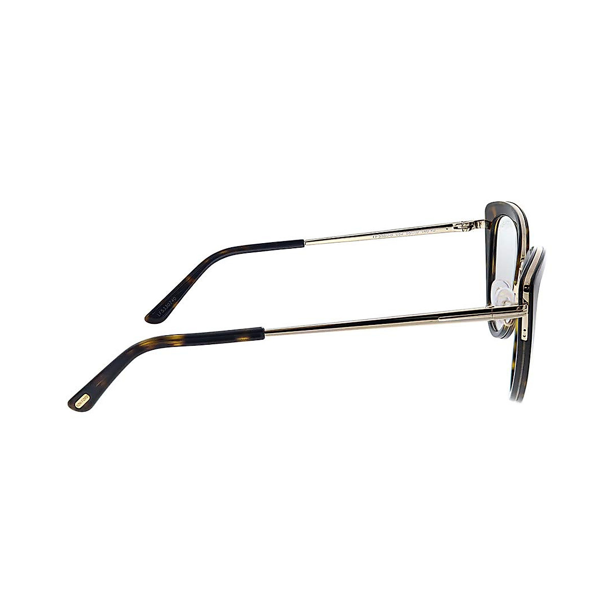 Tom Ford Blue Block Eyeglasses TF5580B 052 Dark Havana/Gold 55mm FT5580