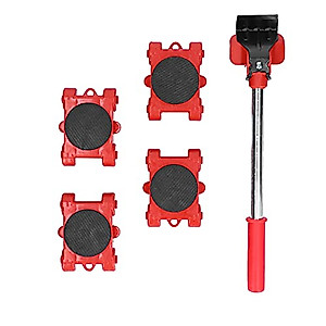 MUNEFE Furniture Lifter Mover Tool, Heavy Duty Handlin Tool Base, Heiht Mover Tools with 4 Sliders for Heavy Furniture