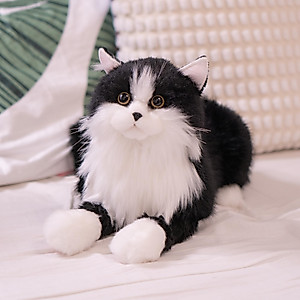 Chongker Stuffed Animals Plush - Realistic Animals Plush, Lifelike Toy, Ragdoll Cat