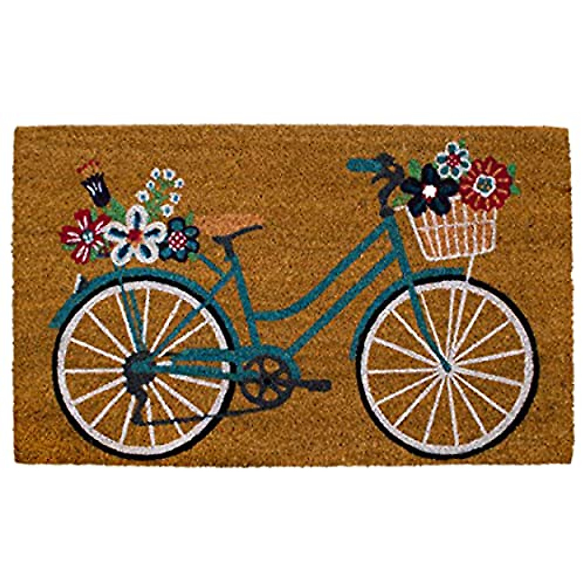 Home Expressions Welcome Mat, Door Mat, Durable, Washable, Stain-Resistant, Kitchen, Printed Outdoor Coir I Natural Fibers for Indoor or Outdoor Use Mat 18"x30" (HW-1527)