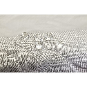 LA Baby 4 Sided Changing Pad w/Blended Viscose Bamboo Quilted Cover, 32" - Made in USA. Easy to Clean w/Non-Skid Bottom, Safety Strap, Fits Standard Changing Tables for Best Infant Diaper Change