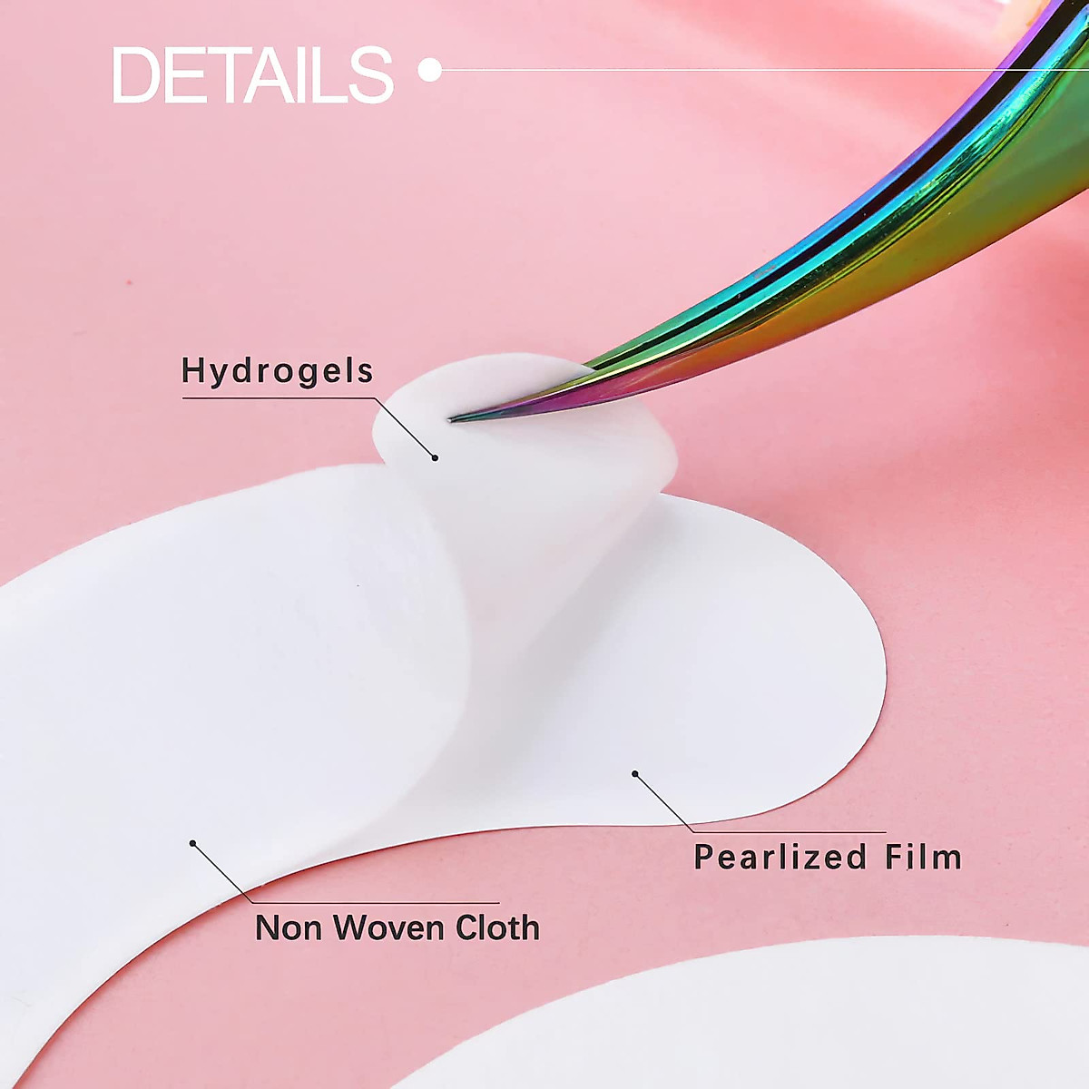 110 Pairs C. ARTIST 100% Natural Eyelash Extension Under Eye Gel Pads patches kit Collagen Aloe Vera Hydrogel Eye Patches Eyelash Extension Supplies Tools, Lash Extension Supplies, lash tech supplies