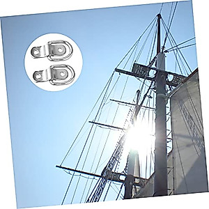 BESPORTBLE Heavy Duty Garment Rack 10pcs Pull Ring Stainless Steel Hangers Heavy Duty Clothes Hanger Rack Multi Purpose Hanger Heavy Duty Steel d Rings D Type Buckles