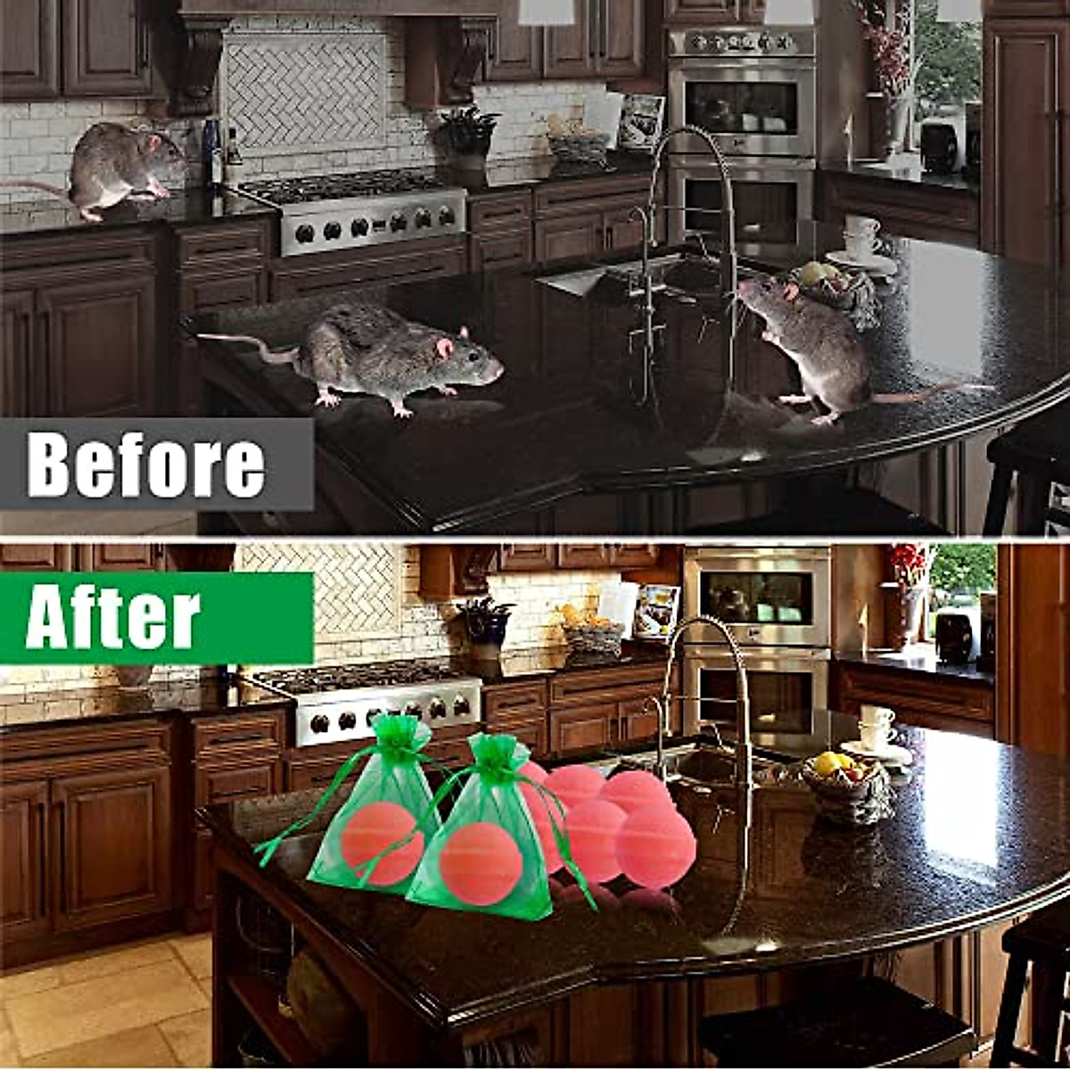 15 Pack Rodent Repellent Peppermint Oil to Repels Mice and Rats Spider and Other Rodents, Rat Repellent for Home Garages RV Closets Trucks Car Engines, Mouse Deterrent for Keep Mice Out (Pink)