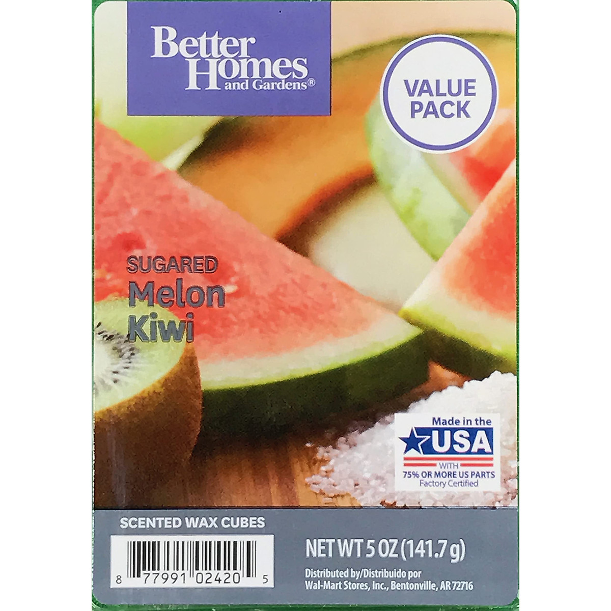 Better Homes and Gardens Value Wax Cubes, Sugar Melon Kiwi