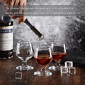 Valeways Shot Glasses, 3.5oz Shot Glass Set of 6/Clear Shot Glasses/Cute Shot Glasses/Perfect for Tasting Brandy/Glass Snifters