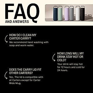 Fellow 20 oz Carter Carry Vacuum Insulated Tumbler for Water, Tea, Coffee, Smoothies, & more - Stainless Steel - Keeps Heat for 12 Hours/Stays Cold for 24 Hours-Leak-Proof Seal-Slim Width-Mint Chip