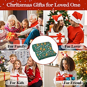 Personalized Christmas Blanket, Custom Name Gingerbread Christmas Throw Blanket for Kids Family, Soft Warm Flannel Xmas Blanket Holiday Blanket for Couch Sofa Bed, Xmas Gifts Christmas Prensent