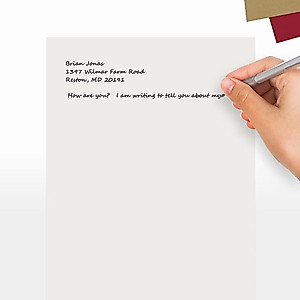 LUXPaper 8.5" x 11" Paper | Letter Size | Natural White | 32lb. (80lb. Text) | 100% Cotton | 50 Qty