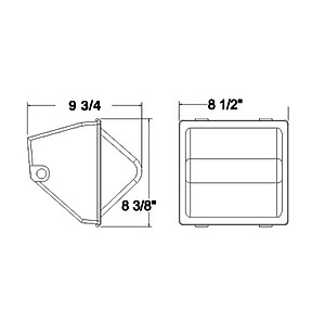 LED Wallpack Lights, 100~277V, 5000K, 30W, Outdoor Wall Pack Lighting, Sealed with High Grade Weatherproof Silicone Gasket, for Parking Areas, Driveways, Garages, Bronze
