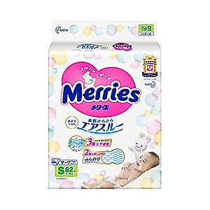 kao merries Diapers Size s 82 Sheets 4-8kg