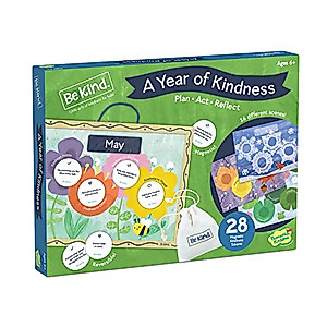 Peaceable Kingdom A Year of Kindness Calendar, Monthly Activity Board of Caring Activities