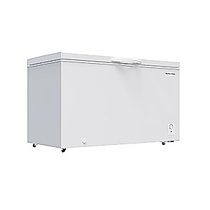 Hamilton Beach HZ4941 14 cu ft Upright Convertible Fridge/Freezer-Frost Free-Reversible Door-Removable Glass Shelves-LED Interior Light, White