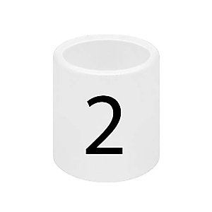 SSWBasics Mini Slip On Size Markers - Size 2- Pack of 50