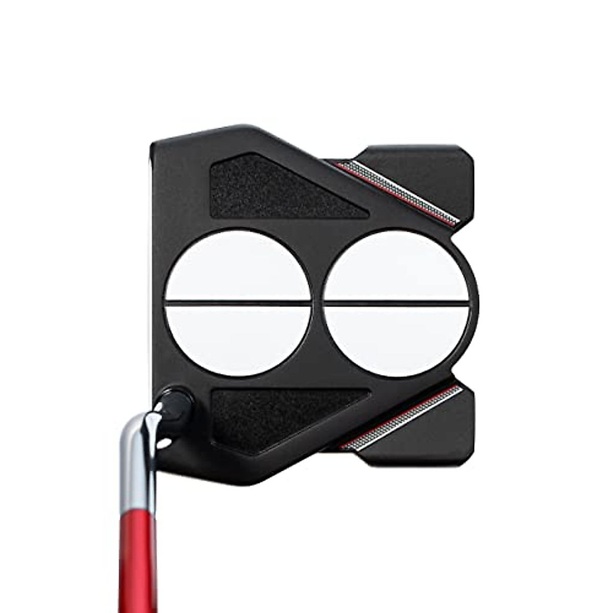 Odyssey Right Putter 2-Ball Ten Ten Lined Double Vent (Mallet, 34 Inch, Stroke LAB Shaft), Men's, Black