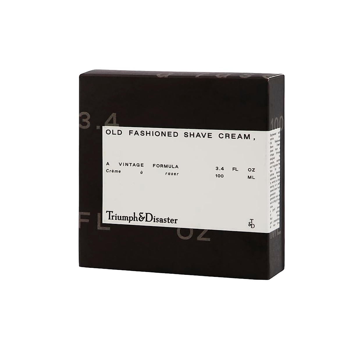 Triumph & Disaster | Old Fashioned Shave Cream Jar | Shaving Lotion for Sensitive Skin - Alcohol Free, 3.4 oz (100+ shaves)