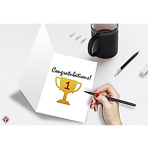 Heavyweight Blank White Half Fold Greeting Cards | For Wedding Invitation, Thank You Cards, Stationary Printing and DYI Projects | 5.5 x 8.5” Inches | 50 Cards Per Pack