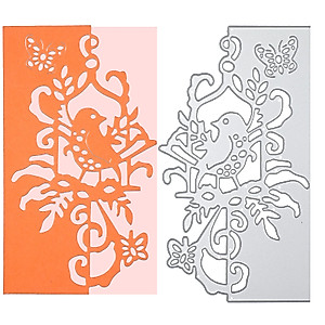 6 Piece Metal Die Cut Assorted Flower Cut Dies Birthday and Butterfly Die Cut Lace Bird Template Greeting Cards DIY Cut Template Scrapbook Album Paper Cards Embossed Decor, 6 Styles()
