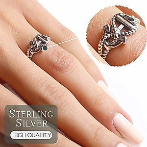 CloseoutWarehouse Sterling Silver Anchor of Hope Ring Size 9