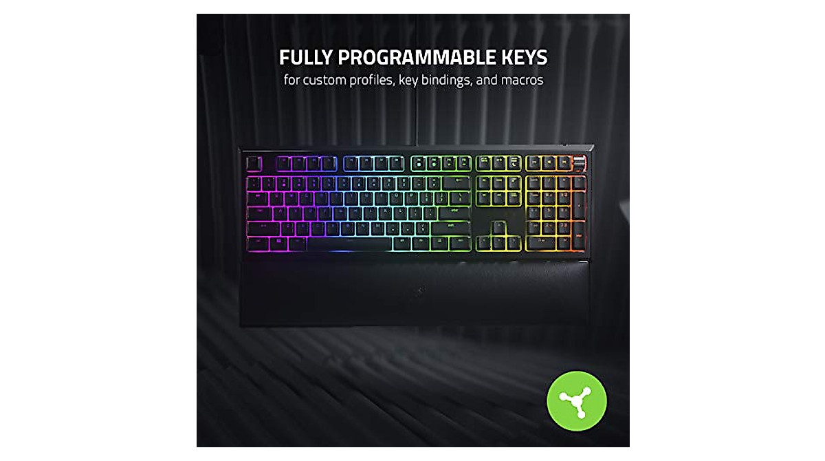 Razer Ornata V2 Gaming Keyboard with Chroma RGB & Customizable Macros