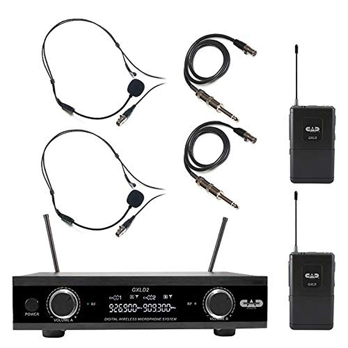 CAD Audio GXLD2BBAH Digital Dual Wireless Bodypack System, AH Frequency Band