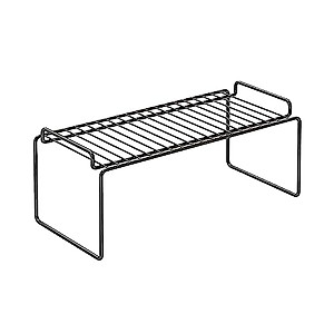 ＫＬＫＣＭＳ Spice Seasoning Rack Bathroom Organizer Multipurpose under Sink Shelf Cabinet Basket Organizer for Shower Kitchen Countertop Bathroom, L Black