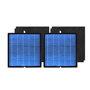 PUREBURG Replacement True HEPA Filter Kit Compatible with Okaysou Airmax 10L Pro & Aiibot Aiibot-A300 also Compatible with SimPure HP3-A Air Purifier,H13 4-Stage Filtration Air Clean Dust VOCs,2-Pack