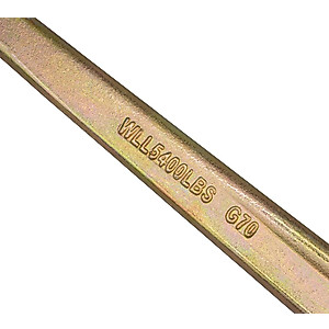 Mytee Products (2 Pack 15" Inch J Hook Heavy Duty Grade G70 Tow Axle Strap Wrecker Roll Back Clevis 5400#