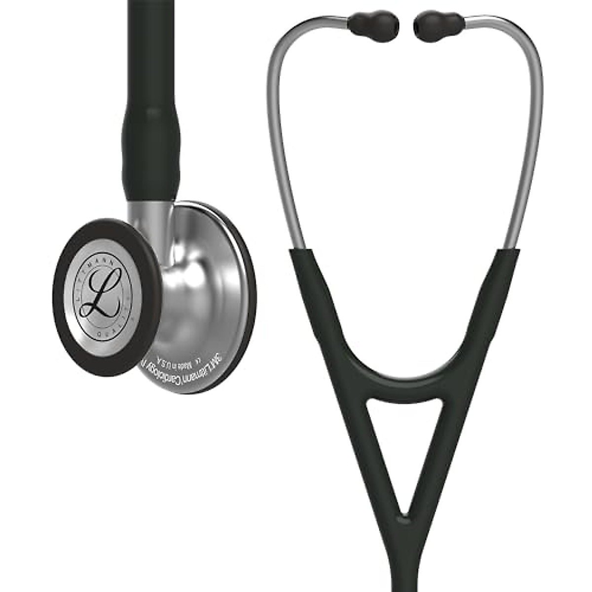 3M Littmann Cardiology IV Diagnostic Stethoscope, 6151, More Than 2X as Loud*, Weighs Less**, Stainless Steel Chestpiece, 22" (Shorter Length) Black Tube