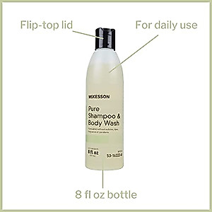 McKesson Pure Shampoo and Body Wash, Sulfates, Dyes, Fragrance and Parabens Free, Unscented, 8 oz, 1 Count