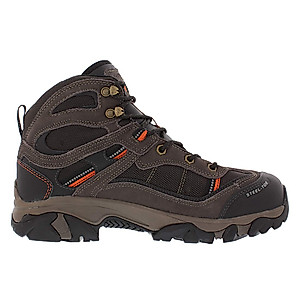 HI-TEC Men's XT Explorer Mid WP Chocolate/Burnt Orange Mid-Calf Leather Boot - 8M