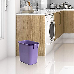 Acrimet Wastebasket Bin 13QT (Plastic) (Purple Color) (Set of 4)