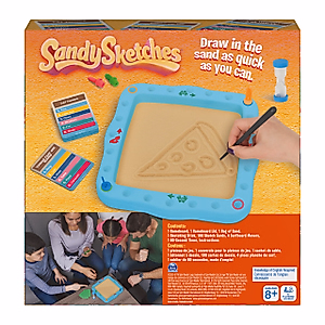Spin Master Sandy Sketches Sand Drawing Guessing Board Game, Family Game for Ages 8 and up