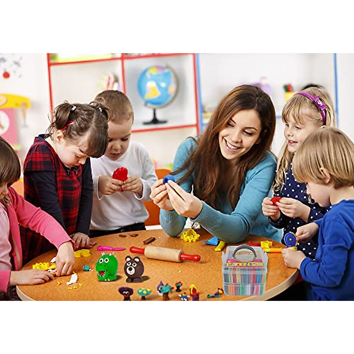 Polymer Clay Kits, Oven Bake Clay Model Clay, Safe and Non-Toxic DIY Modeling Clay, Sculpting Clay Tools and Accessories,Ideal Gift for Children, Adults and Artists (50 Color)