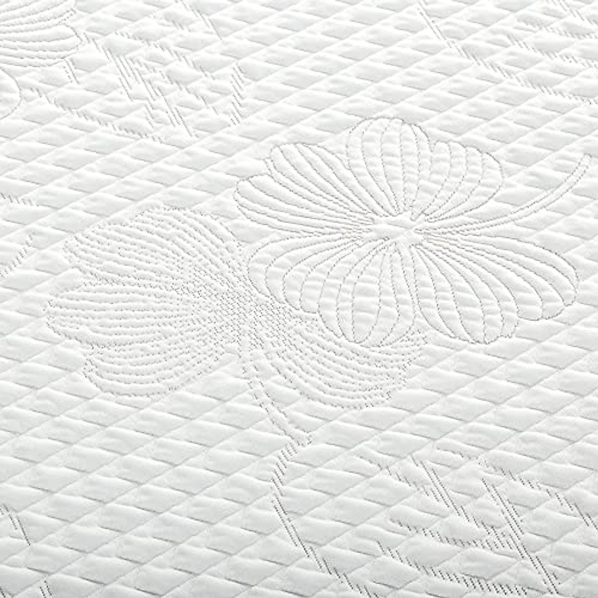 Olee Sleep 10 Inch Ventilated Gel Infused Memory Foam Mattress, CertiPUR-US® Certified, Gray, Full