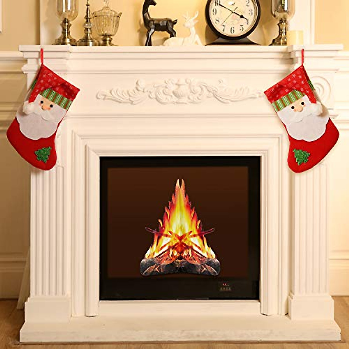 3 Sets 12 Inch Tall Artificial Fire Fake Flame Paper 3D Decorative Cardboard Campfire Centerpiece Flame Torch for Campfire Party Decorations