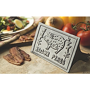 Outset Bacon Press, 6.75 Inches, Metallic