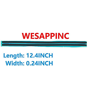 WESAPPINC Rubber Feet Strips Replacement HP Envy x360 15-DR 15M-DR 15-DS Convertible 15.6 Laptop with Stainless Steel (Black)