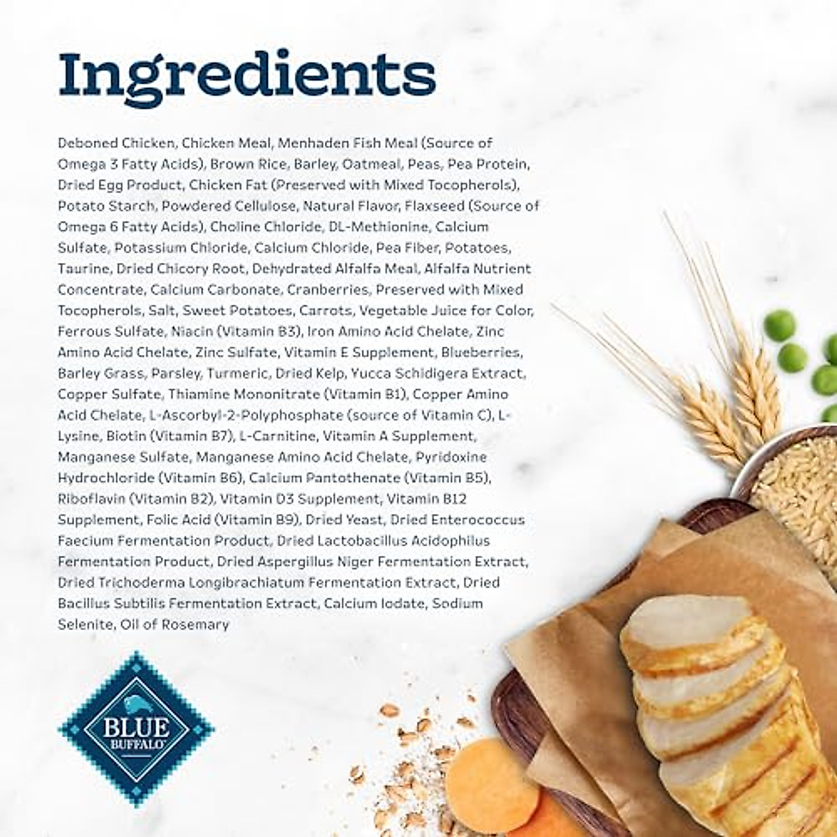 Blue Buffalo Tastefuls Adult Dry Cat Food Indoor Cat Formula, Made in the USA with Natural Ingredients, Chicken & Brown Rice Recipe, 3-lb. Bag