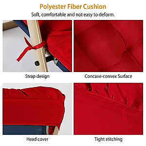 KOCASO Outdoor Lounge Chair Cushions - 67x22x4in Lounger Cushions for Indoor Outdoor Furniture，Comfortable & Breathable - Ideal for Chaise Recliner Sofa Mat Deck Chair Cushion，Black