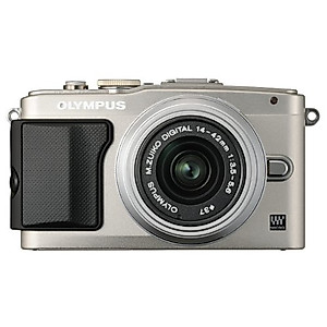 Olympus Mirrorless SLR E-PL6 with M Zuiko Digital 14-42mm Lens (Silver) - International Version