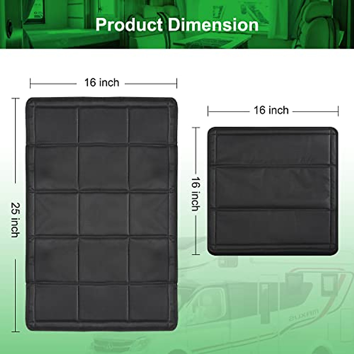 RV Door Window Shade RV Skylight Shade Cover Set, Foldable Magnetic Camper Sunshade Privacy Screen Window Cover, Travel Trailer Motorhome Sun Shade Accessories with Storage Bag