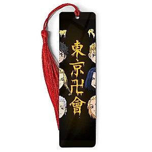 Bookmarks Ruler Metal Tokyo Reading Revengers Measure Bookography Bookworm Tassels for Book Bibliophile Gift Reading Christmas Ornament Markers