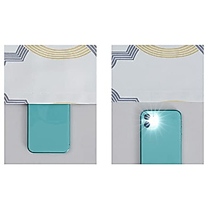 UGOUTRY Yellow Grey 84 Inch Long Full Blackout Curtains for Bedroom, Holiday Thermal Insulated Grommet Window Treatments, Geometric Patterned Drapes 2 Panels, 52'' W