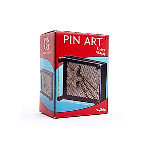 Toysmith Pin Art Fidget 3D Distraction Office Gift, Decor, Coworker gift, Dad 5", Black
