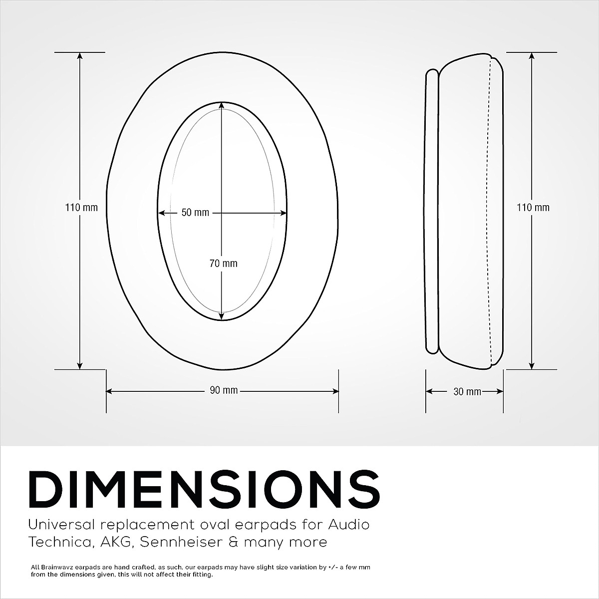 Brainwavz Gaming Earpads Compatible with ATH M50X, Hyper X Cloud, Steelseries Arctis, G Pro X & Many More, with Cooling Gel & Soft Micro Suede for Extra Comfort