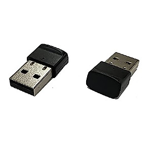 BUNDLE 1 Bluetooth Stereo Headset wireless Headphones with Mic WITH 1 BLUETOOTH TRANSMITTER DONGLE. Great for Home Office & Business, PC, Call Centers, Skype Calls, Foldable On Ear Design