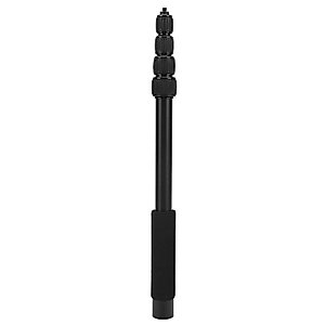 Portable Mic Boom Pole Arm, Stretchable Handheld Microphone Holder Pole, Soft Foam Handle Mic Extension Arm with Universal 1/4" Interface, 3kg Load (5 Knots)